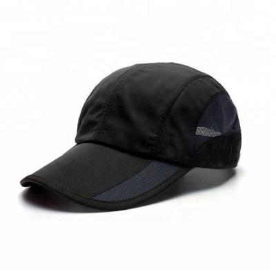 China Custom 4-Panel Black Mesh Golf Hat 58cm Size with OEM/ODM Manufacturing - 300pcs MOQ for sale