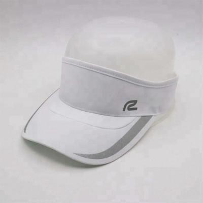 China White Youth Visor Hat with Quick-Dry Fabric and Velcro Closure - Adjustable Running Cap for Golf & Outdoor Sports for sale