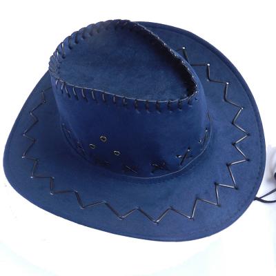 China Custom Suede Cowboy Boonie Hat for Kids and Adults Waterproof Promotional Bucket Hats 58cm for sale