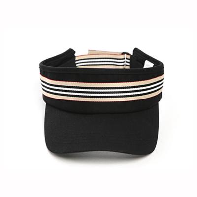 China Custom Sports Cotton Curved Brim Sun Visor Cap with Embroidery Logo - 20,000-30,000 pcs/month Capacity for sale