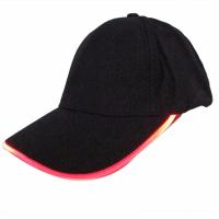 China Custom LED Light Baseball Cap 58cm Cotton Six Panel with Flat or Curved Visor for sale