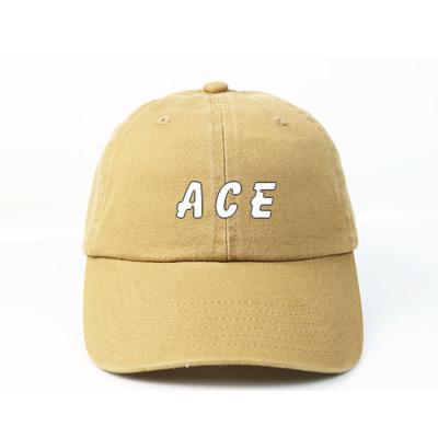 China Metal Buckle Embroidered Baseball Caps 6 Panel Printed Logo For Dad for sale