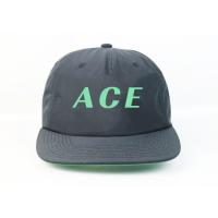 China Unstructured Plain Nylon Flat Brim Snapback Hats For Boys Custom 5 Panels for sale