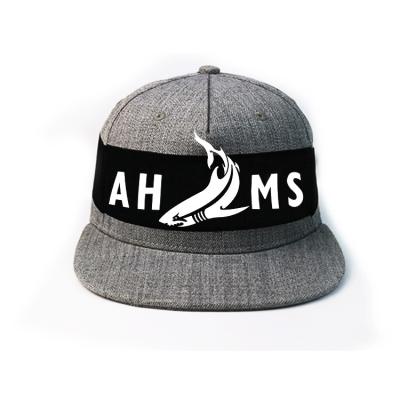China Custom Logo Flat Brim Snapback Hats With Snap Closure 85% Acrylic 15% Wool for sale