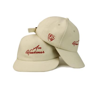 China Custom Wool Snapback Cap Vintage Short Bill Hat 56-60cm Unisex for sale