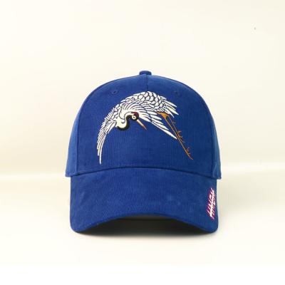China Trump Flat Embroidered corduroy Baseball Caps Adjustable Closure With 6 Panels for sale