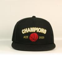 China 6 Panel Flat Bill Hats , Custom 100% Acrylic Flat Brim Black Gorras Cap,Custom Logo for sale