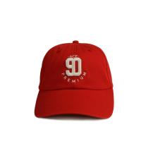 China Custom Sublimation Wool Baseball Dad Hat 3D Embroidery Red 56-60cm Unisex for sale