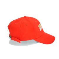 China Customized Red 6 Panel Curve Bill Printed Baseball Caps For Girls for sale