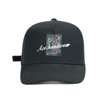 China Custom Baseball Cap 58cm Adult Sublimation Embroidery Patch Black Headwear for sale