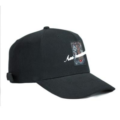 China Custom Embroidered Logo Baseball Hat 85% Acrylic 15% Wool Men Metal Buckle Cap 55-59cm for sale