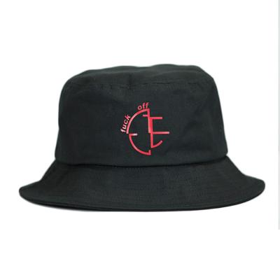 China Custom Camouflage Rubber Printed Bucket Hat 100% Cotton Twill 56-58cm Wholesale for sale