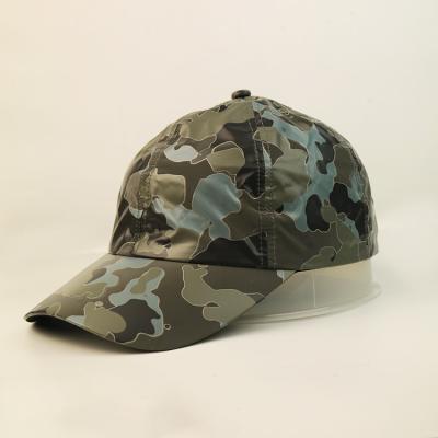 China Custom 6-Panel Baseball Cap with Adjustable 20.5-23.5 Inch Fit and Camouflage Pattern Options for sale