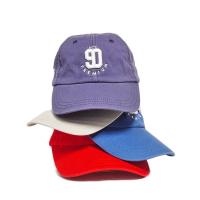 China 3d Puff Washed Cotton Unstructured Baseball Caps / Metal Buckle Dad Hats for sale