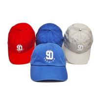 China 3d Puff Washed Cotton Unstructured Baseball Caps / Metal Buckle Dad Hats for sale
