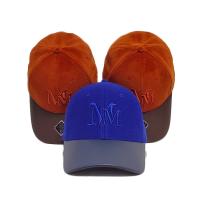 China Custom 6 Panel Wool Baseball Cap with PU Brim 58cm Size High Quality Polyester for B2B for sale