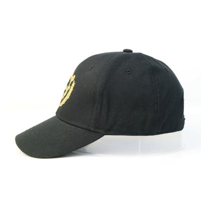 China Custom Embroidery Logo Baseball Cap 58cm Cotton Adjustable Sport Hat Metal Buckle for sale