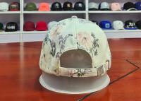 China Custom Printed Cotton Dad Hat with Metal Patch Front 58cm Unisex Baseball Cap for sale