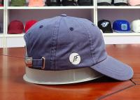 China Custom 100% Cotton Sublimation Baseball Cap with Blue Metal Buckle Light Blue for sale