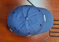 China Custom 100% Cotton Sublimation Baseball Cap with Blue Metal Buckle Light Blue for sale