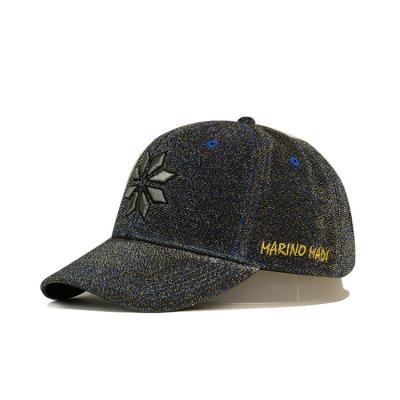 China Wholesale 6 Panel Fitted Baseball Cap 100% Polyester Curved Brim 58cm Size for sale