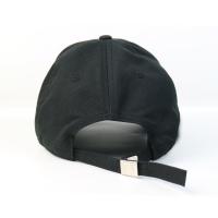 China Custom 100% Cotton Black Flat Embroidery Logo Long Strap Baseball Cap 10 Colors for sale