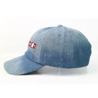 China ACE Wash Blue Denim Baseball Cap - 100% Cotton Custom Logo Hat with 32kg Carton Weight and 200pcs MOQ for sale
