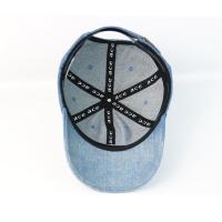 China ACE Wash Blue Denim Baseball Cap - 100% Cotton Custom Logo Hat with 32kg Carton Weight and 200pcs MOQ for sale