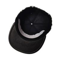 China Custom Snapback Trucker Hat 6 Panel Embroidery Logo Cotton Black White Mesh Cap for sale