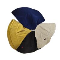 China Custom Cotton Bucket Hat 58cm Unisex Sun Protection Fishing Cap for Outdoor for sale