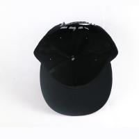 China Flat bill  Customized made 3D rubber letters logo Sports snapback Hats Caps for sale