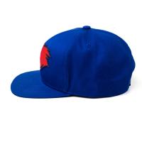 China Size 58cm Flat Brim Snapback Hats Navy Blue Plastic Buckle Eagle Logo for sale