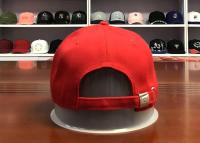 China Custom 3D Embroidery Logo 6 Panel Baseball Cap 100% Cotton Unisex Adult Red for sale