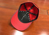China Custom 3D Embroidery Logo 6 Panel Baseball Cap 100% Cotton Unisex Adult Red for sale