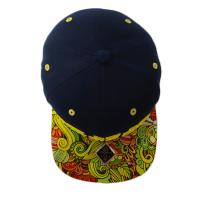China Custom Sublimated Snapback Hat with 3D Embroidery Flat Brim 56-60cm Adult Size for sale
