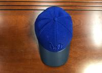 China Curve bill Customize 6panel  navy blue 3D embroidery M letter baseball caps hats for sale