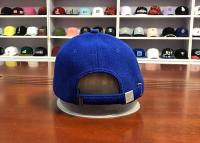 China Curve bill Customize 6panel  navy blue 3D embroidery M letter baseball caps hats for sale