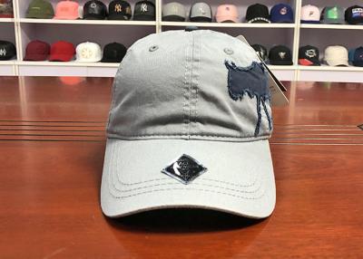 China Custom 100% Cotton Baseball Cap 58cm with Metal Buckle Animal Printed Logo for sale
