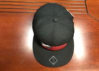 China Custom Black Embroidery Snapback Hat with Eagle Logo - 52-60cm Adjustable Size, 100% Cotton Sports Cap for sale