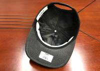 China Custom 100% Cotton Sports Snapback Hat 58cm Adjustable Black Embroidery Logo for sale