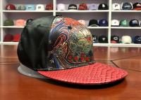 China Custom Phoenix Logo Snapback Hat 100% Cotton Flat Bill Sports Cap for Men Women for sale