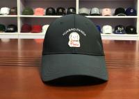 China Custom Twill Cotton Baseball Cap 6 Panel Curved Brim Metal Buckle Long Strap Embroidery Logo for sale