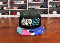 China Custom Snapback Cap 6 Panels Flat Brim Sublimation Print 3D Embroidery Logo Unisex for sale