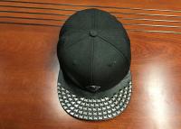 China High quality customized flat brim metal rivet shose buckle 6panel snapback hats caps for sale