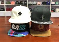 China Custom Unisex Snapback Hat 6 Panel 100% Cotton Adjustable 56-62cm OEM for sale