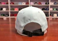 China Custom OEM Baseball Dad Hat 100% Cotton Black White 1998 Logo Embroidery Plastic Buckle for sale