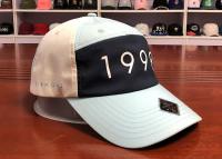 China Custom OEM Baseball Dad Hat 100% Cotton Black White 1998 Logo Embroidery Plastic Buckle for sale
