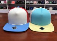 China Custom Embroidery High Crown Snapback Hat 100% Cotton Unisex Size 52-62cm for sale