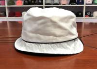 China Custom White Summer Fisherman Bucket Hat 100% Cotton Unisex 58-60cm for sale