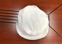 China Custom White Summer Fisherman Bucket Hat 100% Cotton Unisex 58-60cm for sale